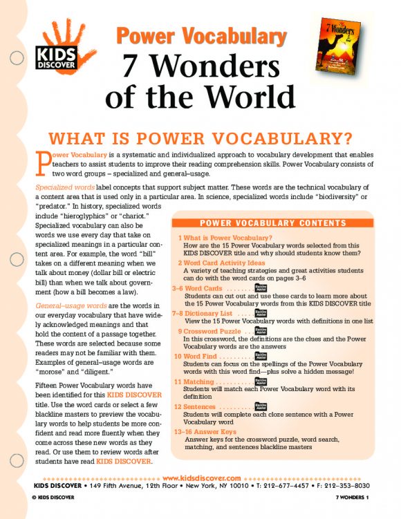 7 Wonders - Kids Discover