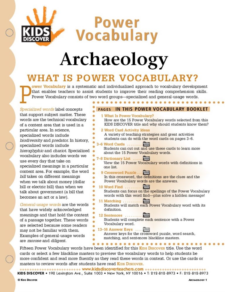 Archaeology - Kids Discover