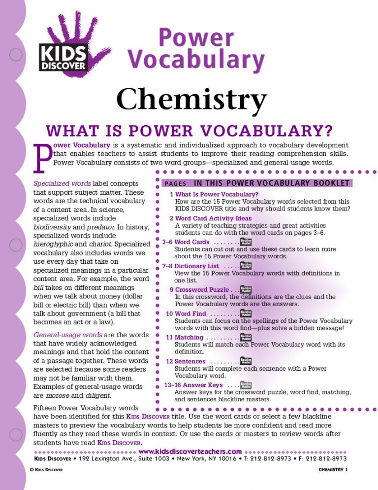 Chemistry - Kids Discover