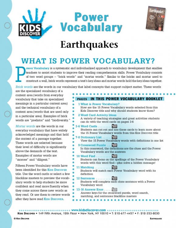 Earthquakes - Kids Discover