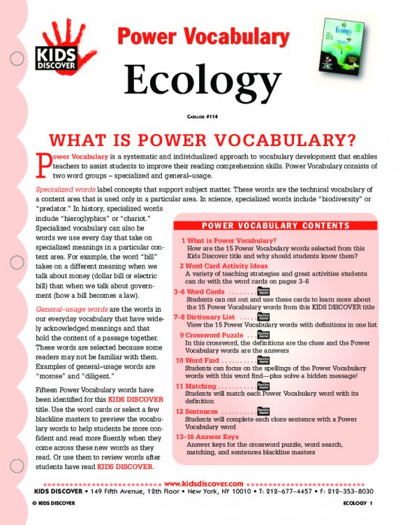 Ecology - Kids Discover