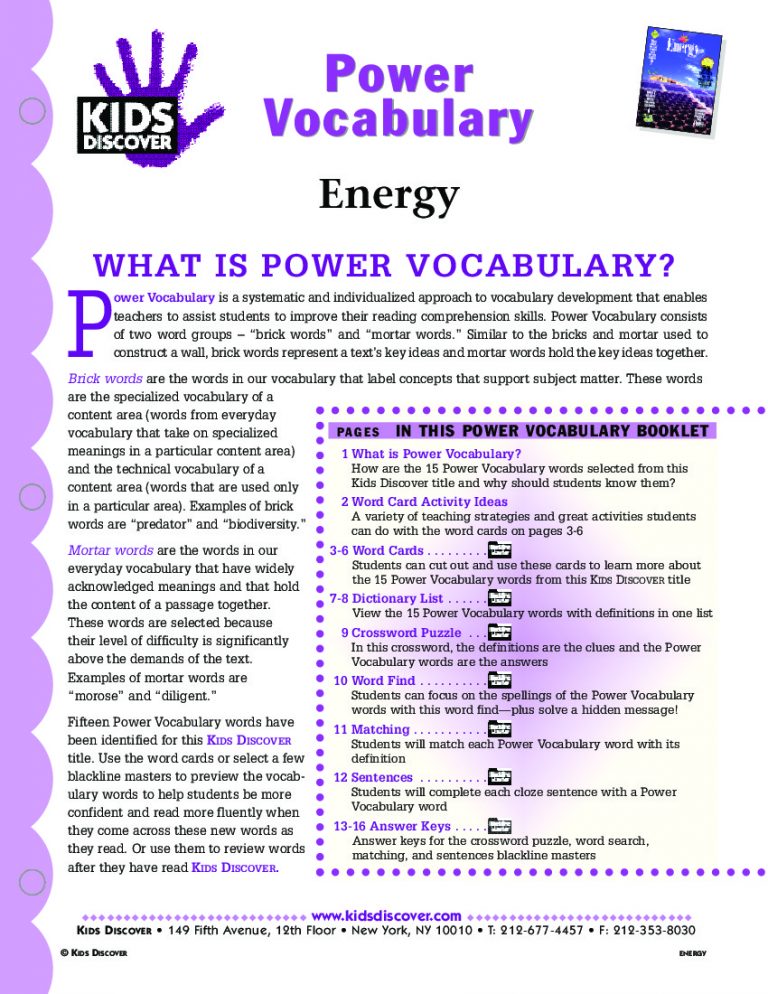 Energy - Kids Discover