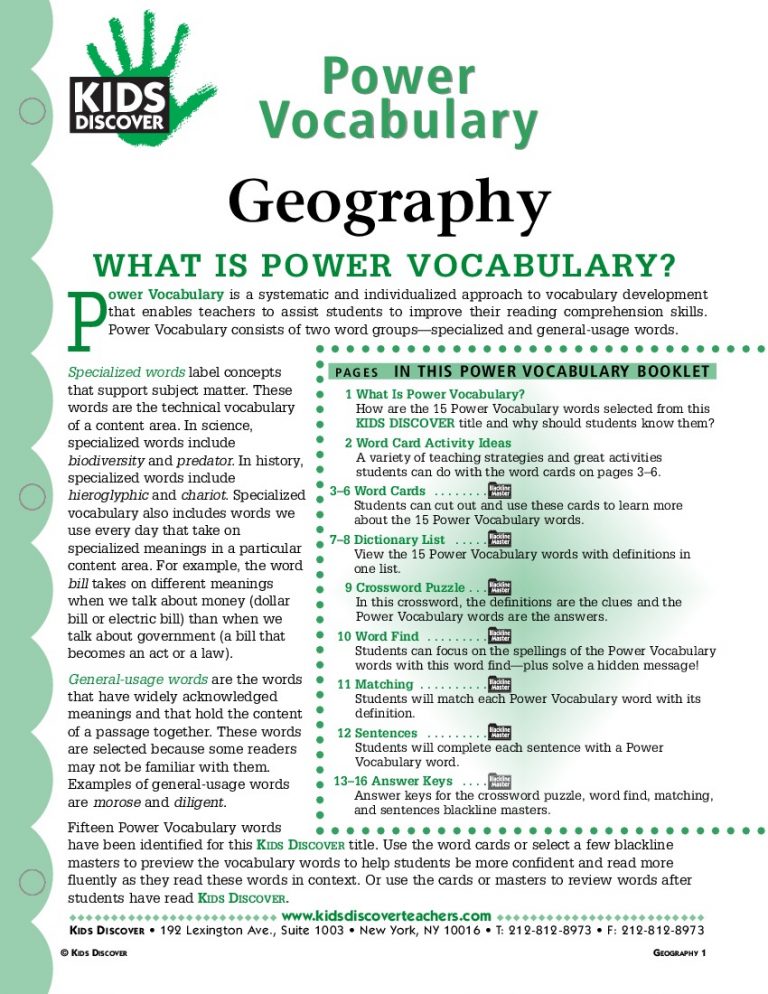 Geography - Kids Discover