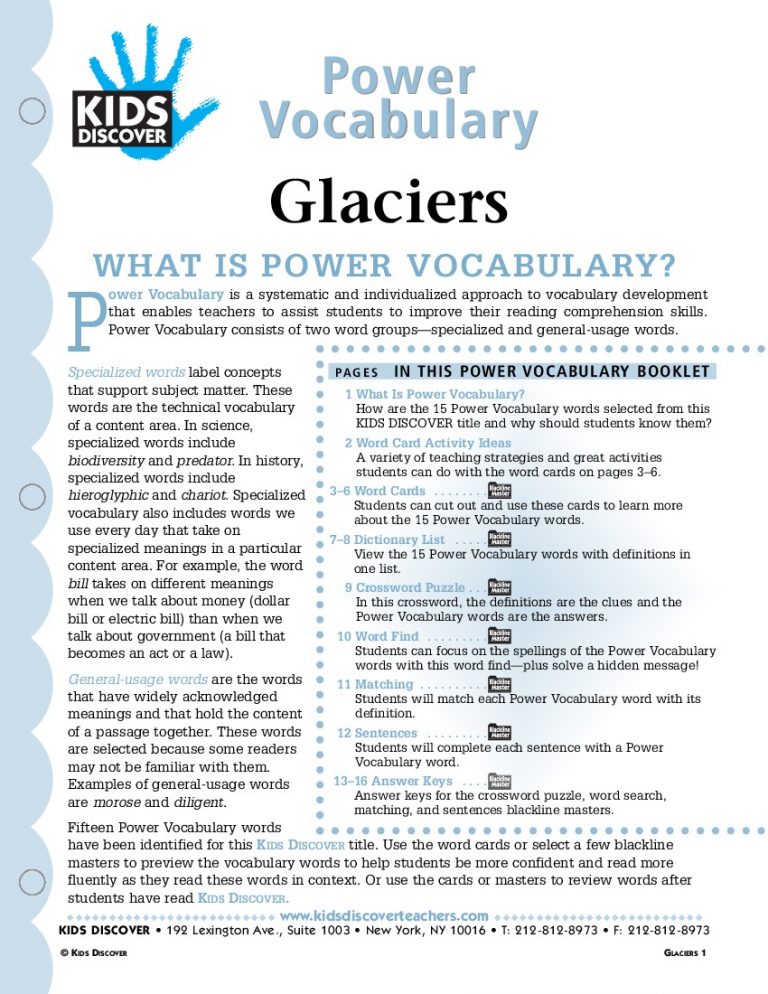 Glaciers - Kids Discover