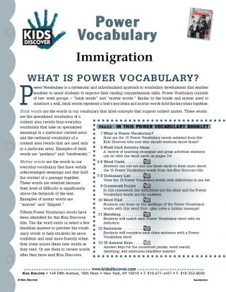 Immigration - Kids Discover