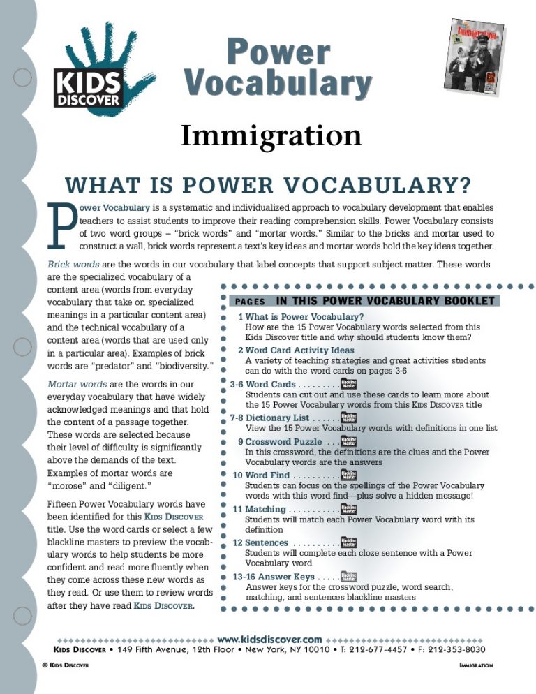 Immigration - Kids Discover