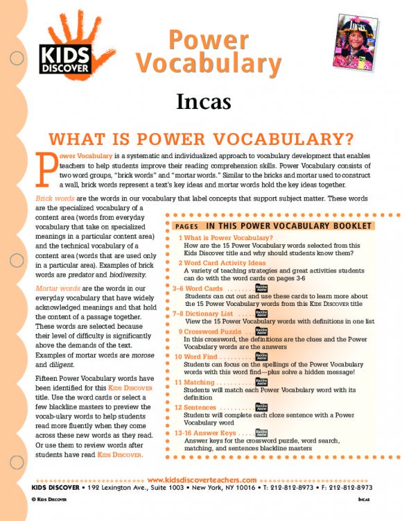 Incas - Kids Discover