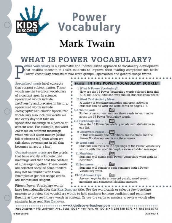 Mark Twain - Kids Discover