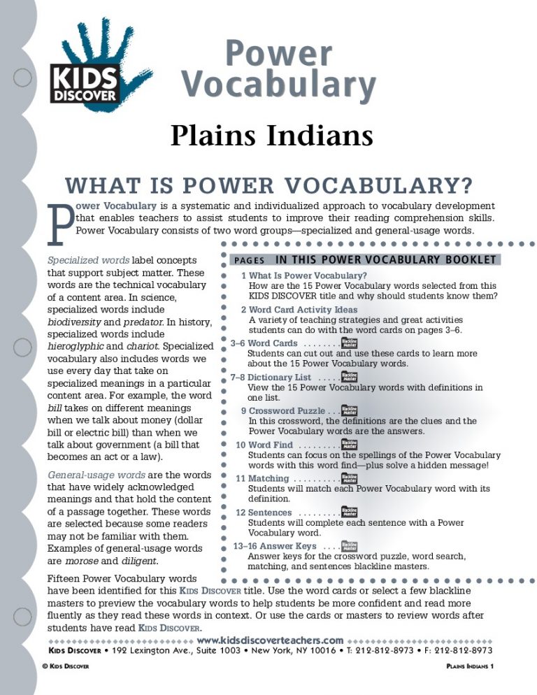 Plains Indians - Kids Discover