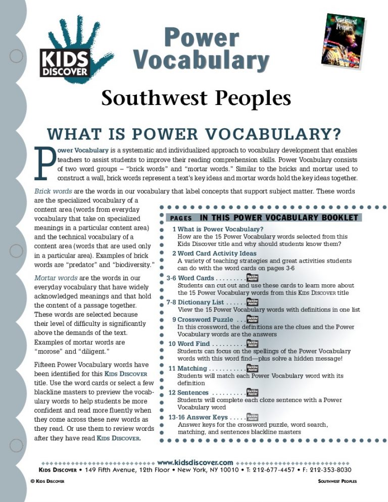 Southwest Peoples - Kids Discover