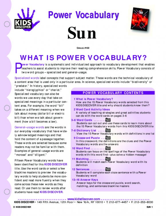 Sun - Kids Discover
