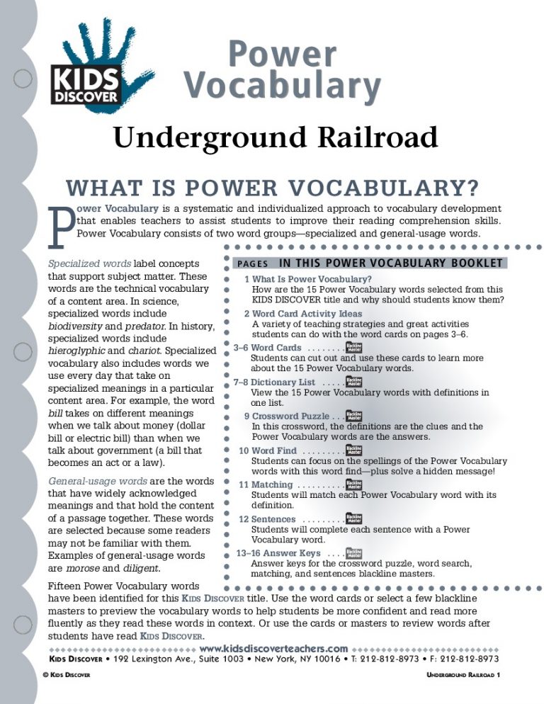 Underground Railroad - Kids Discover