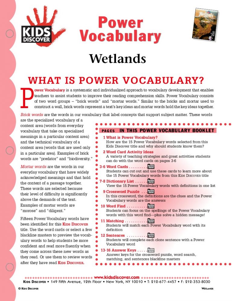 Wetlands - Kids Discover