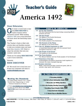America 1492 - Kids Discover