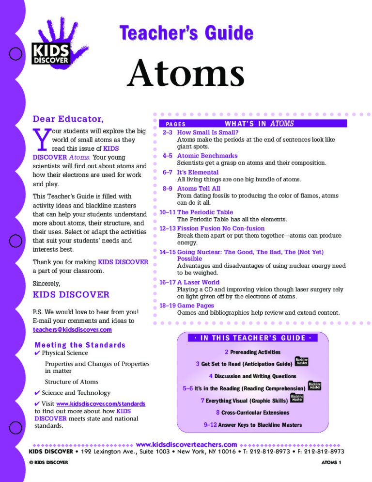 Atoms - Kids Discover