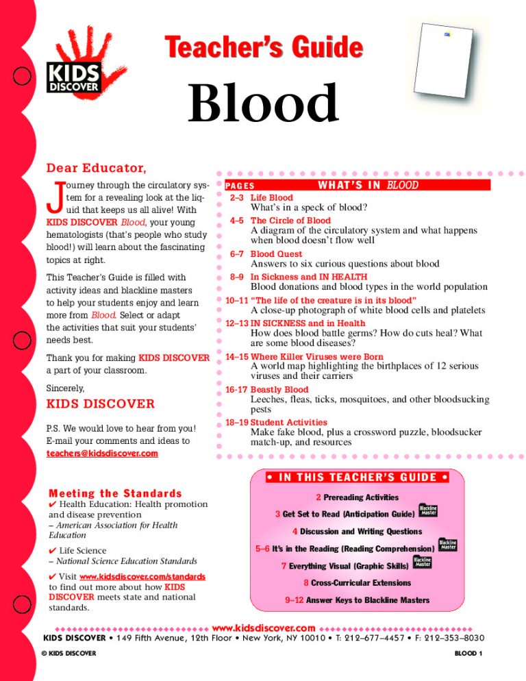 Blood - Kids Discover