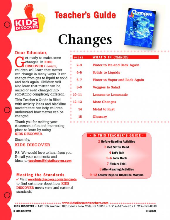 Changes - Kids Discover