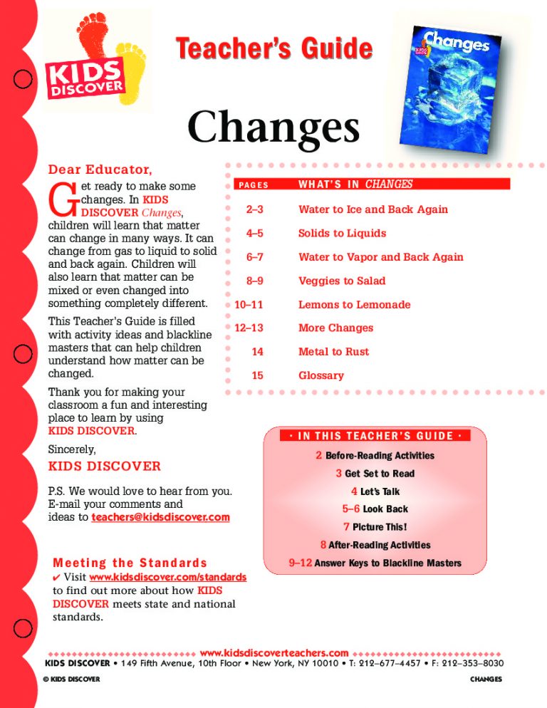 Changes - Kids Discover