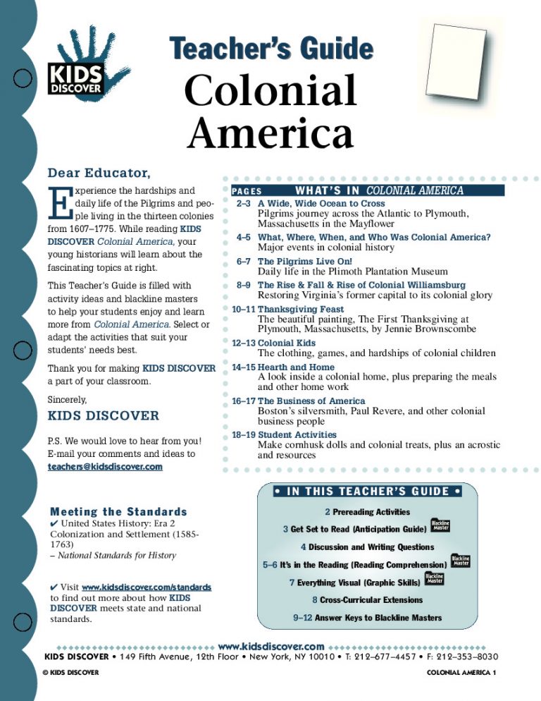 Colonial America - Kids Discover