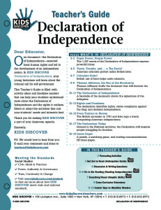 The Declaration - Kids Discover