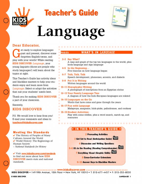 Language - Kids Discover