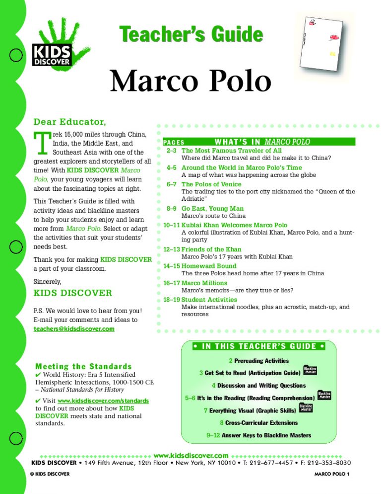 Marco Polo - Kids Discover