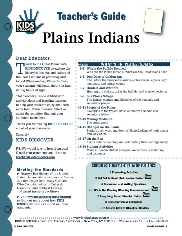 Plains Indians - Kids Discover