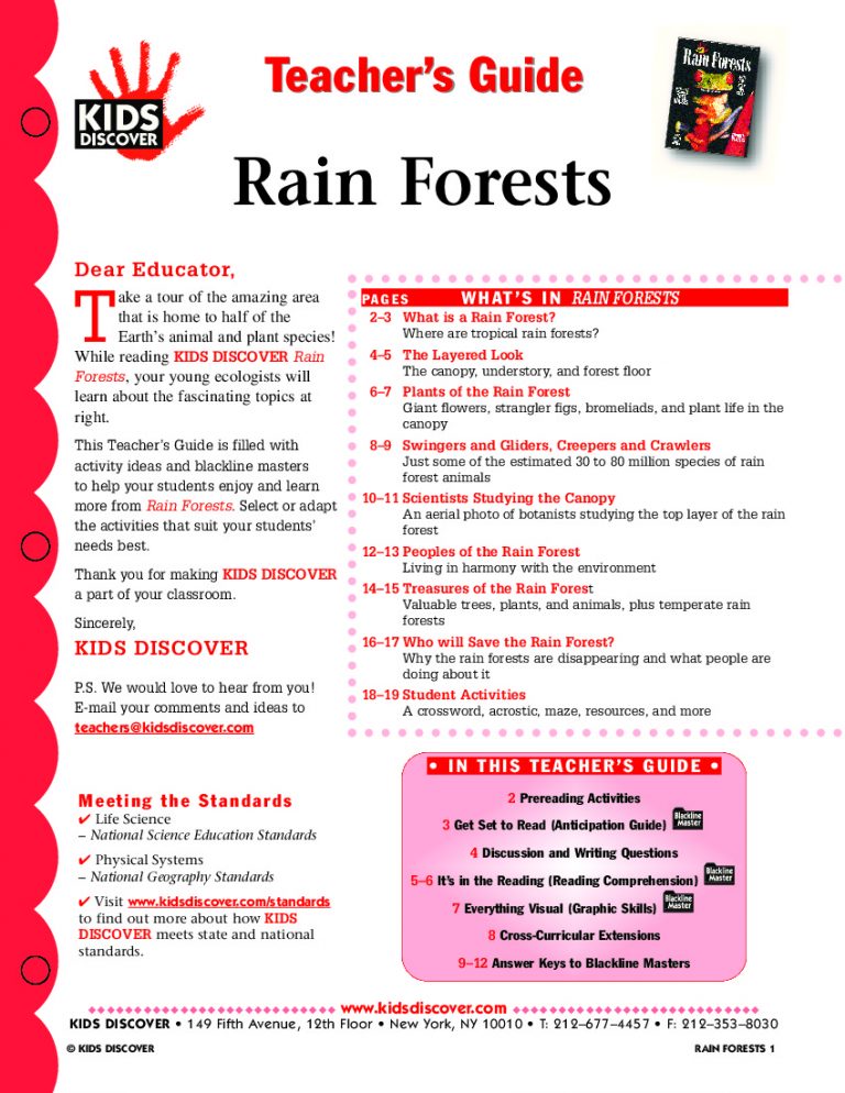 Rain Forests - Kids Discover