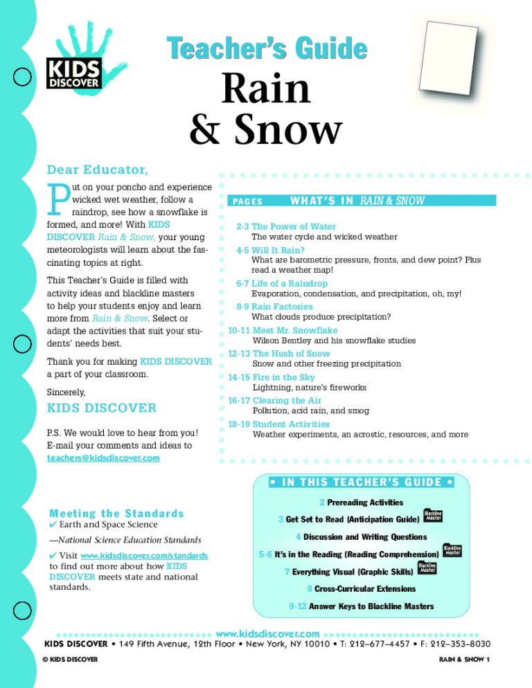 Rain and Snow - Kids Discover