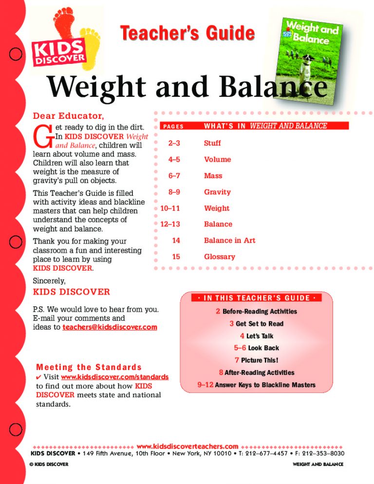 Weight and Balance - Kids Discover