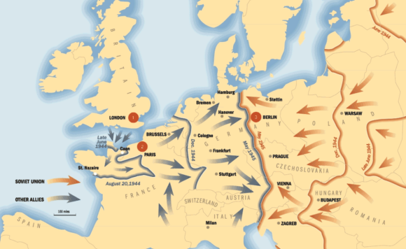 d-day map_victory-in-europe - Kids Discover