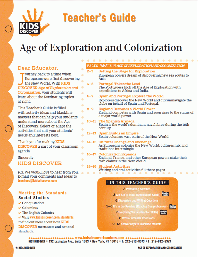 Age of Exploration and Colonization - Kids Discover