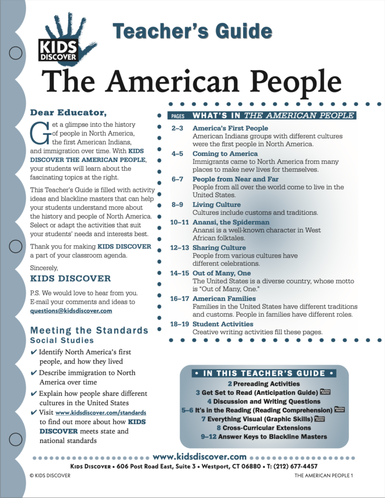 The American People - Kids Discover